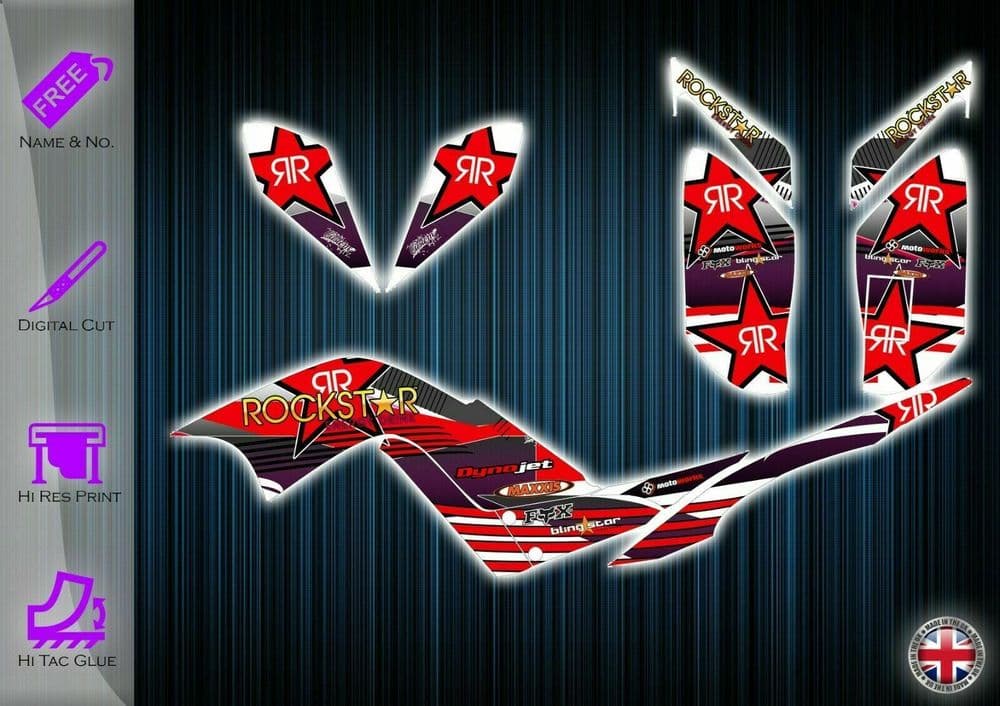YAMAHA RAPTOR 700 STICKERS - GRAPHICS KIT - DECALS YFM 700 ATV GRAPHICS ...