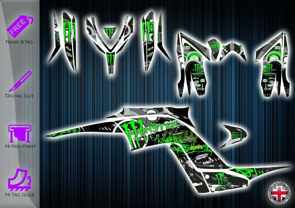 YAMAHA RAPTOR 700 STICKERS - GRAPHICS KIT - DECALS YFM 700 ATV GRAPHICS ...