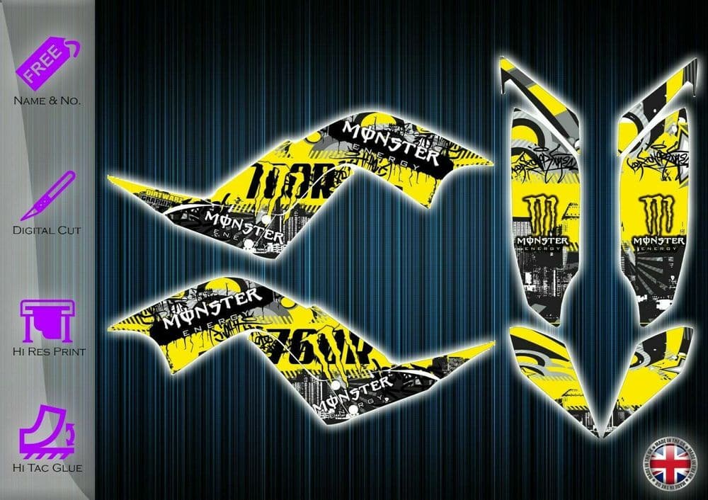 YAMAHA RAPTOR 700 STICKERS - GRAPHICS KIT - DECALS YFM 700 ATV GRAPHICS ...