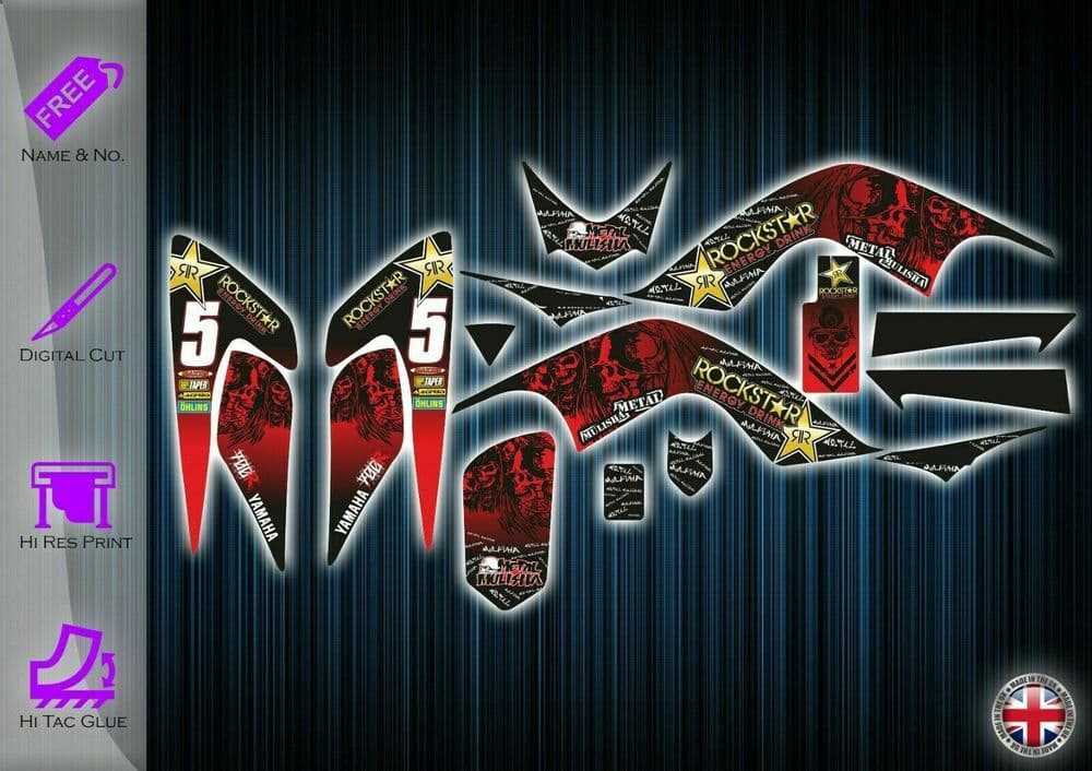 YAMAHA RAPTOR 700 STICKERS - GRAPHICS KIT - DECALS YFM 700 ATV GRAPHICS ...