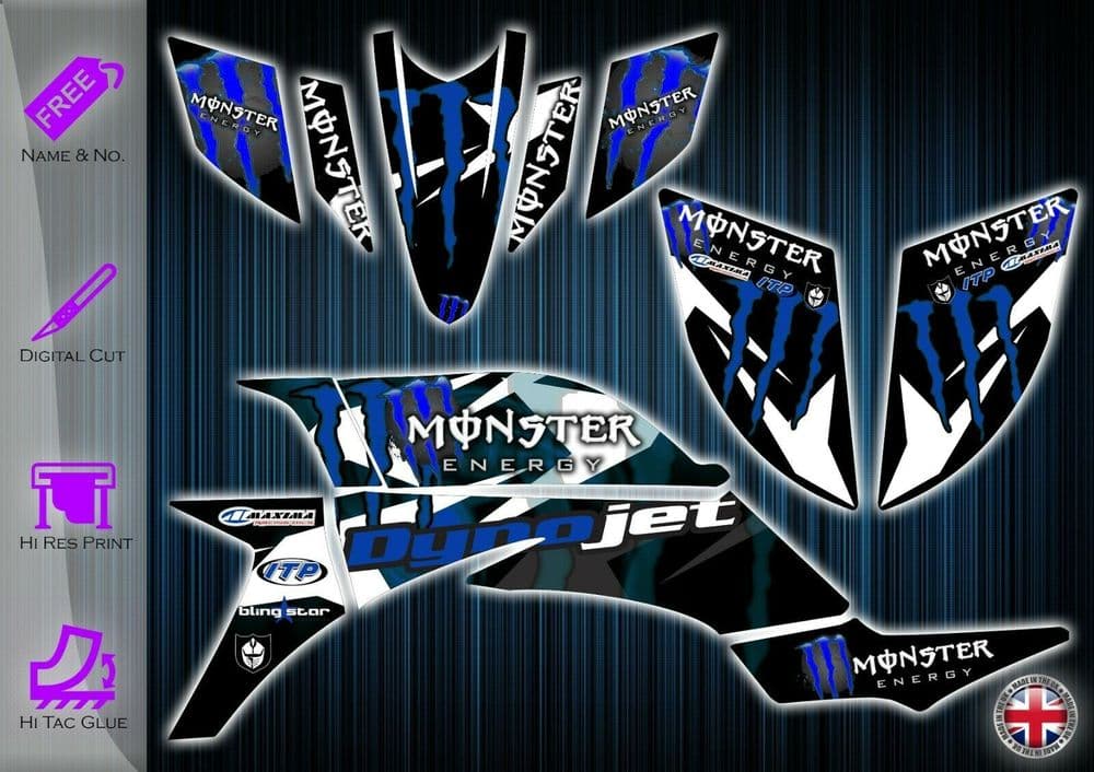 YAMAHA YFZ450 STICKERS - GRAPHICS KIT - YFZ 450 ATV QUAD DECALS ...