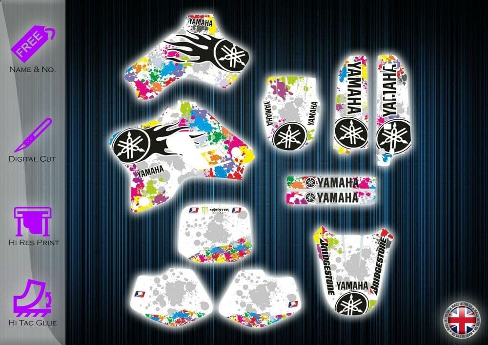 YAMAHA YZ80 STICKERS - YZ80 GRAPHICS KIT YZ 80 DECALS - GRAPHICS KIT ...