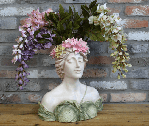 Beautiful Lady Head Planter - Large 48cm.