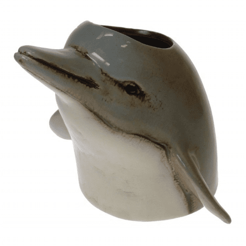 Ceramic Dolphin Planter - 20cm.