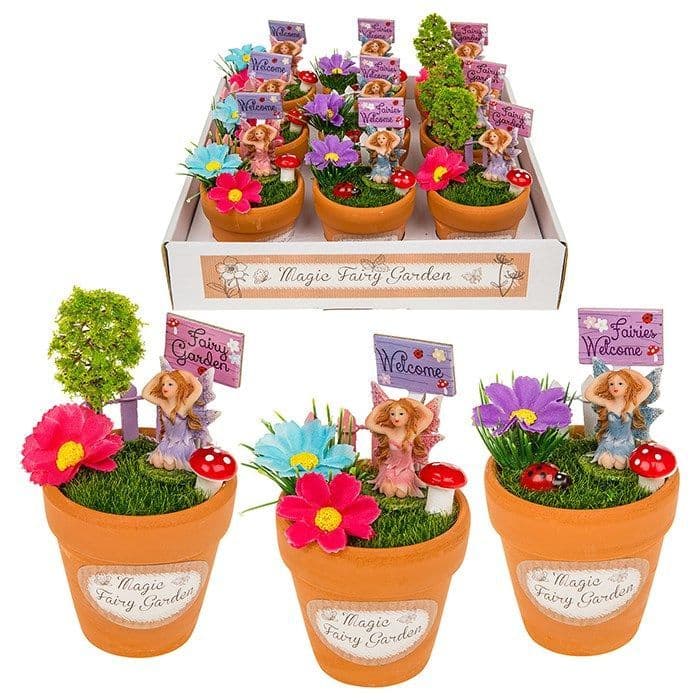 Complete read made Magical Flower Pot Fairy garden - Mini 11cm ...