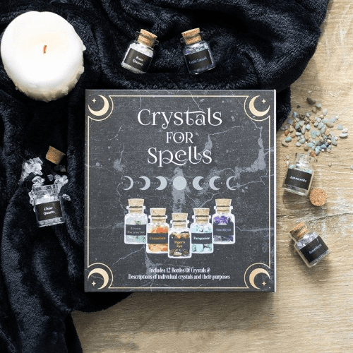 Crystals for Spells - 12 bottle Gift Set.
