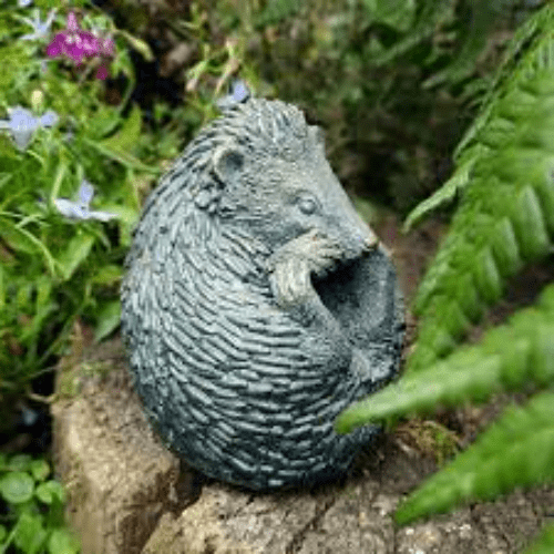 Cute Garden Hedgehog - curled up - 10cm.