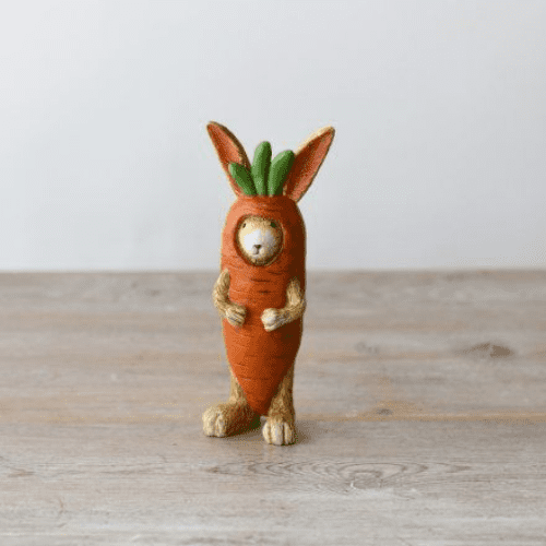 For the Love Of Carrots - Rabbit Dressed as a Carrot - 14cm.
