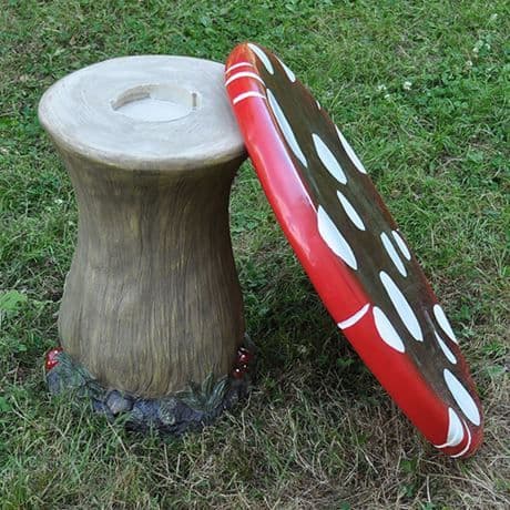 Large Garden Toadstool Set -Table & 4 stools.