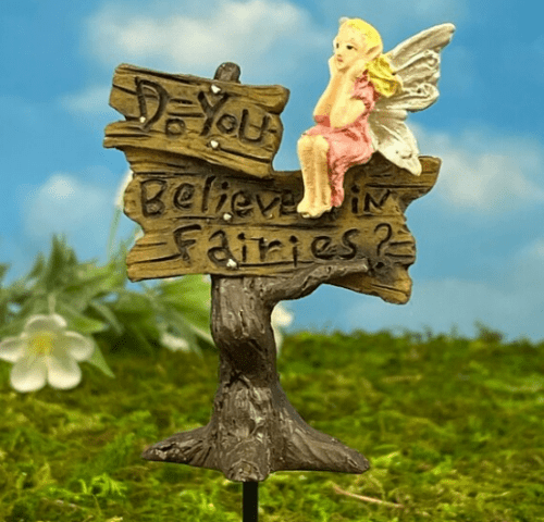 Georgetown Fiddlehead - Fairy Garden Sign Post " Do you Believe In ...