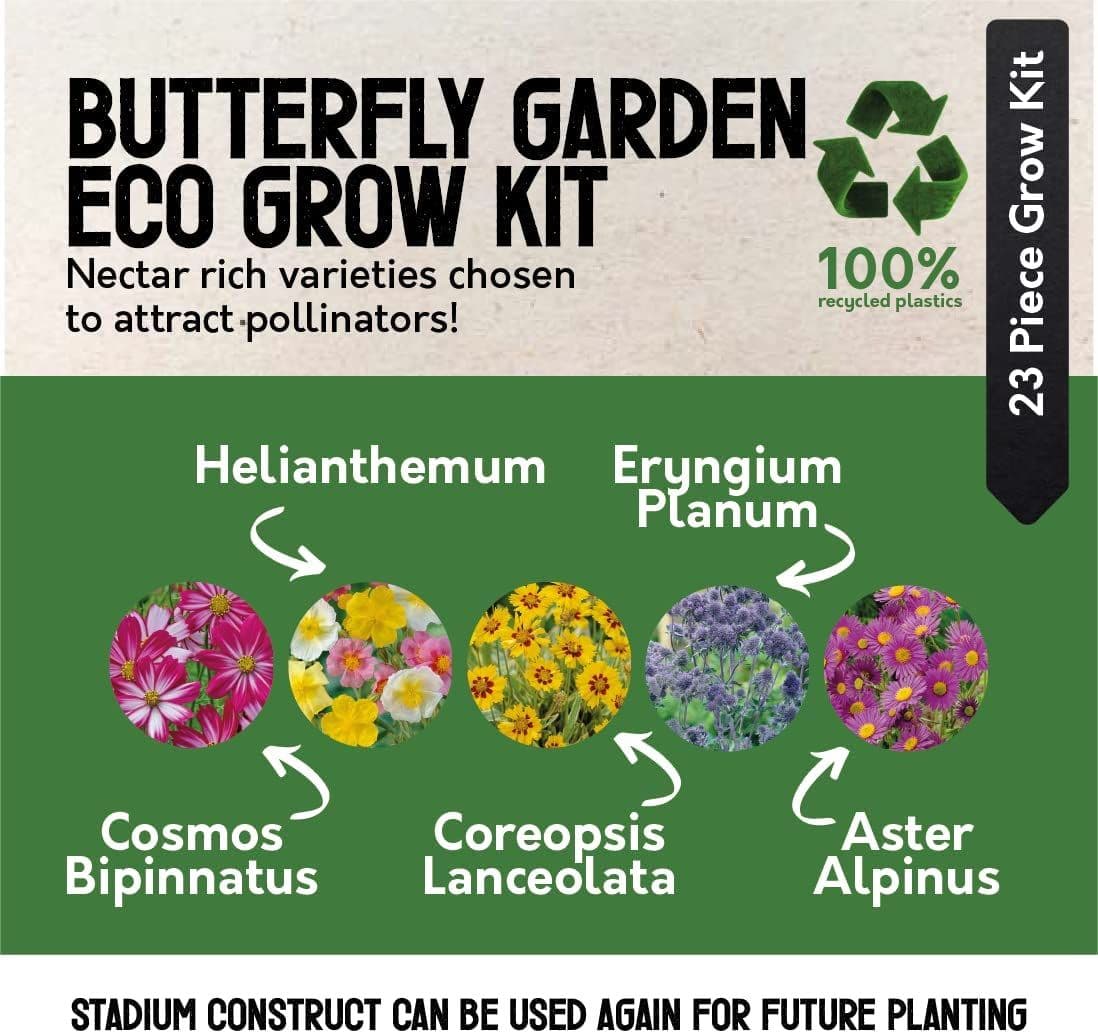 Grow Your Own Butterfly Garden - Easy to Grow Eco Kit - 5 Different ...