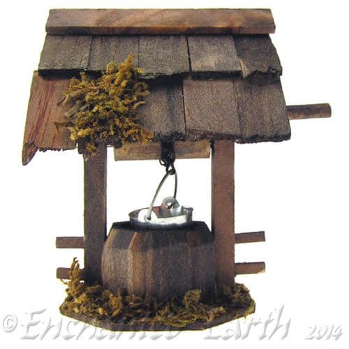 Handmade Wooden Wishing Well - 7cm