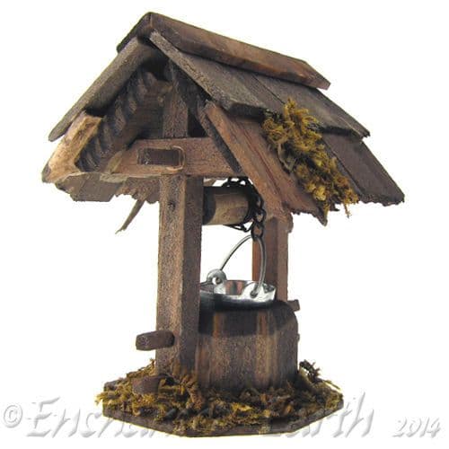 Handmade Wooden Wishing Well - 7cm