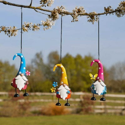 Hanging Metal Wizards on a Spring - Choose from 3 designs..