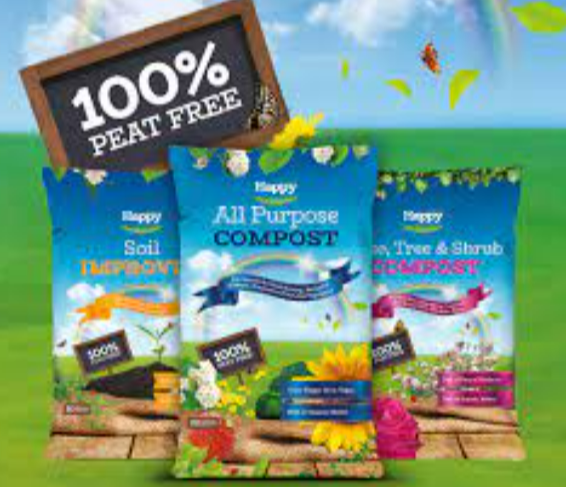 Happy Compost 100% Peat Free - Vegan - All Plant Compost - 50L sack.
