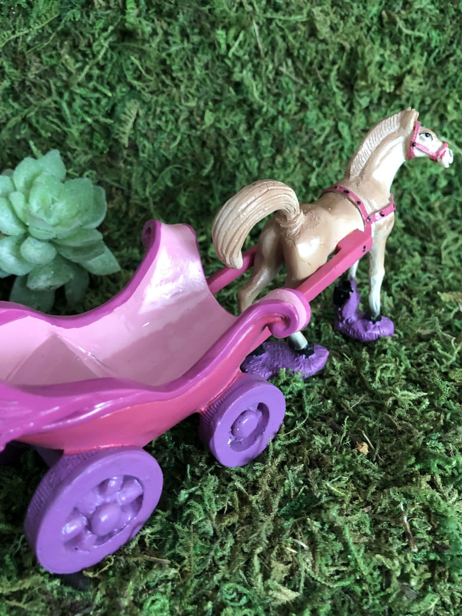 Fairy Garden Horse & Cart.