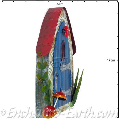 Large Fairy Kingdom Opening Metal Pixie Door - 16.5cm.
