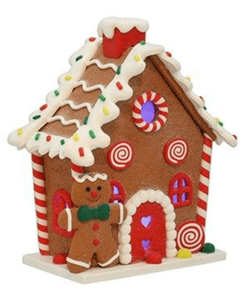 Light up Fairy House - Gingerbread Cottage.