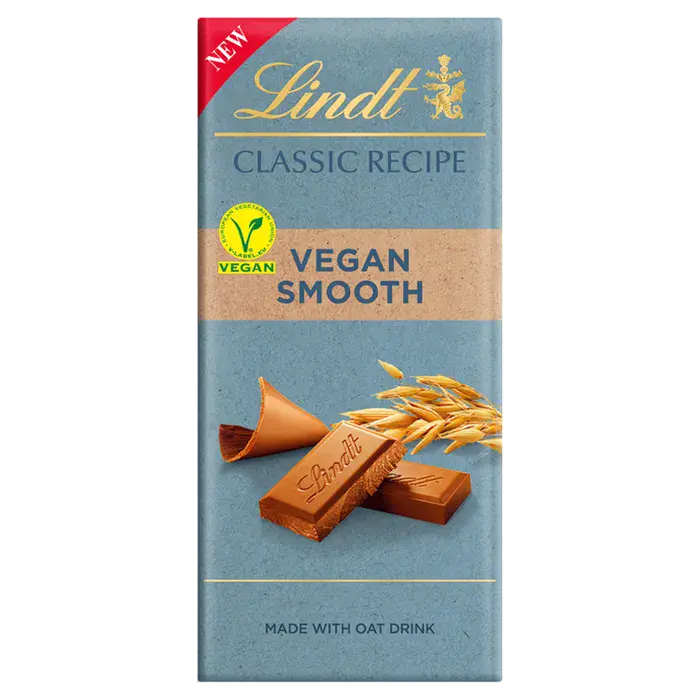 Lindt Classic Recipe Vegan Chocolate - Smooth - 100g.