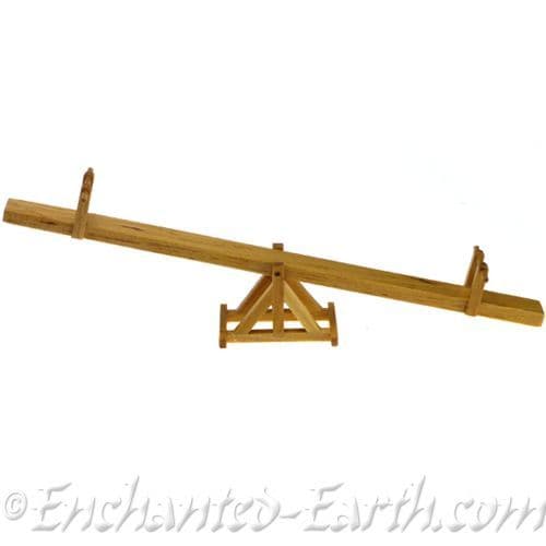Long Mini Garden Wooden See Saw
