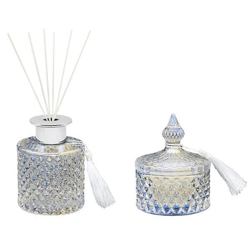 Lustre Glass Pomegranate Candle/Diffuser Gift Set.