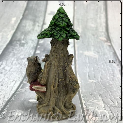 Magical Wise Old Tree Ent with Owl - Sitting with staff on the left.
