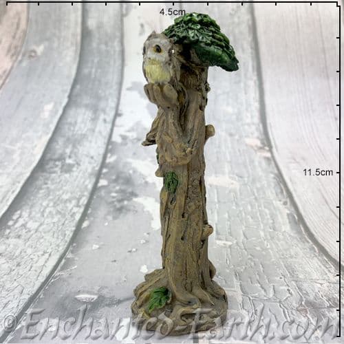 Magical Wise Old Tree Ent with Owl - Standing with staff on the left.