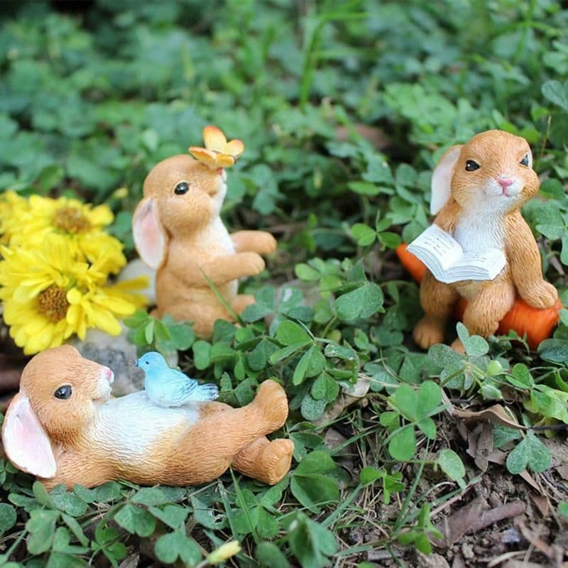 Miniature Garden Bunnies - 5 to choose from - 7cm.