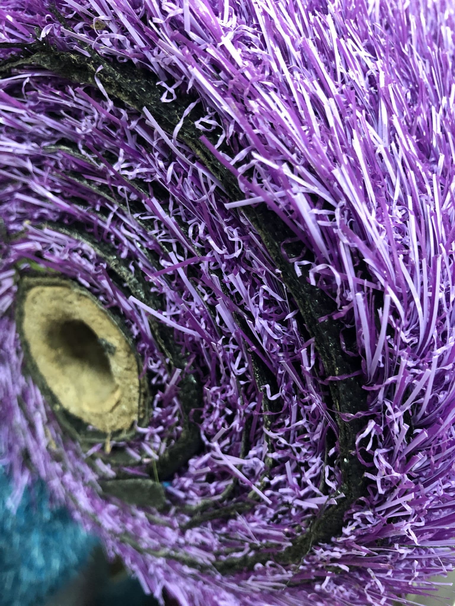 Miniature Garden Purple Artificial Grass - Thick Classic Cut.