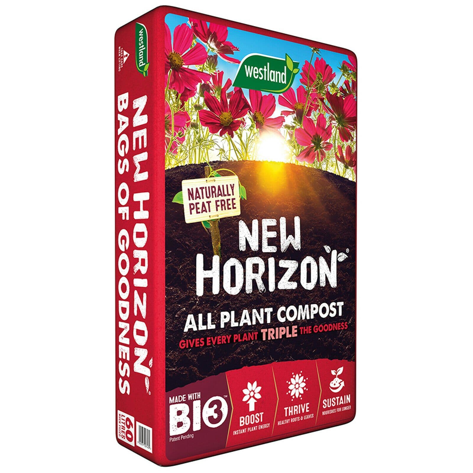 Westland New Horizon 100% Peat Free - All Plant Compost - 60L sack.