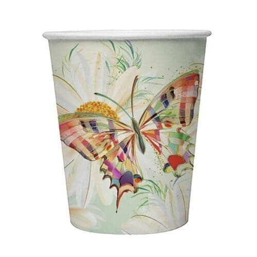 New Pack of 8 Turnowsky Daisy Butterfly Paper Party Cups - Birthday ...
