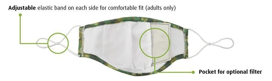 Paint Splatter - Multi - Colour - Party Face Mask /Face Covering.