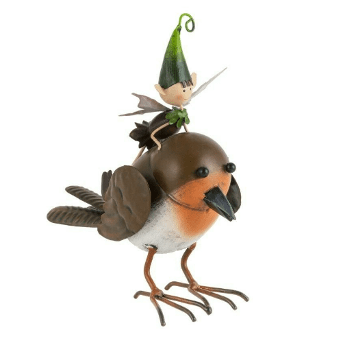 Pete the garden pixie and his flying robin,