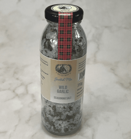 Scottish Seasoning - Wild Garlic Salt - Chopped Ransom Leaves & Coarse ...