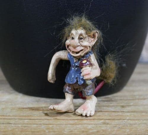 Set of 3 Magical Forest Trolls - Pot hangers - 7cm.