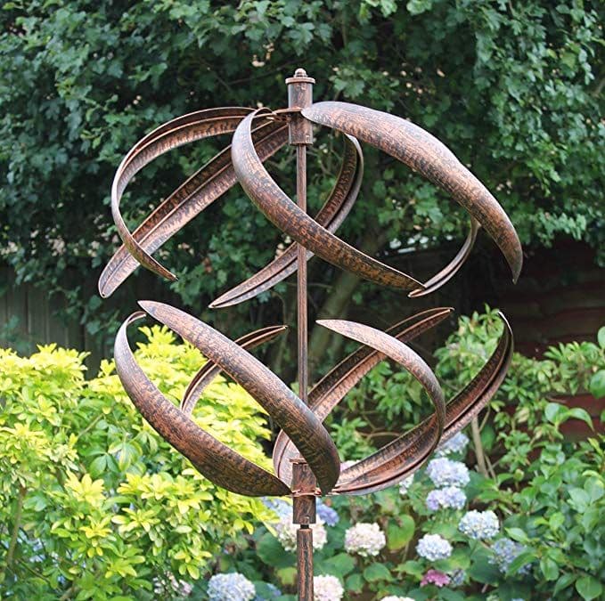 The Copper Sphere Wind Spinner - 208cm Tall