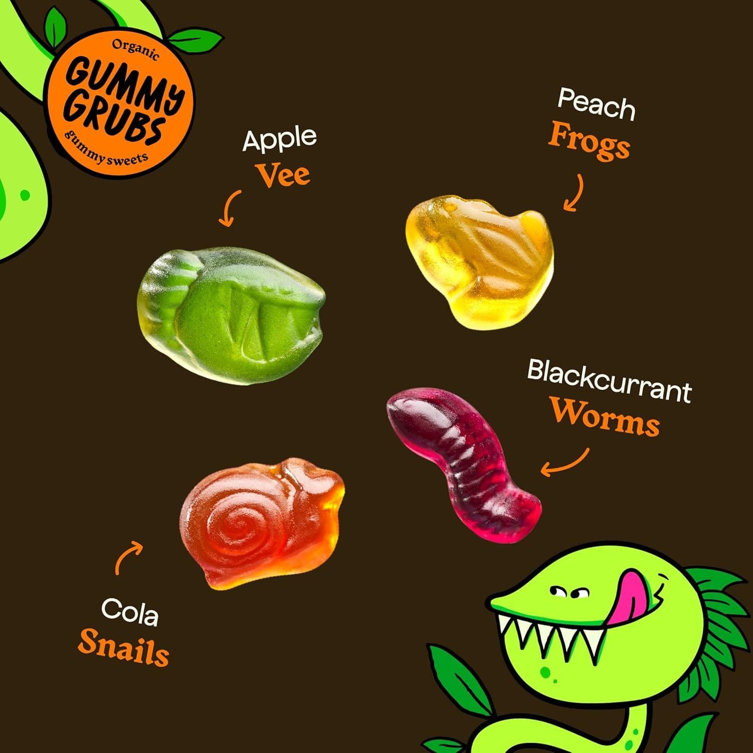 Wild Thingz - Mixed Flavour Organic Vegan Natural Gummy Sweets,.