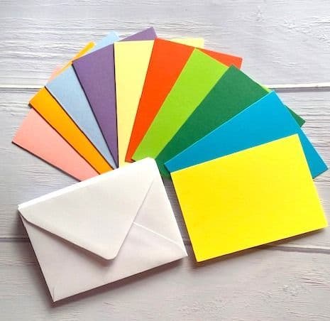 A6 Coloured Card & Envelope