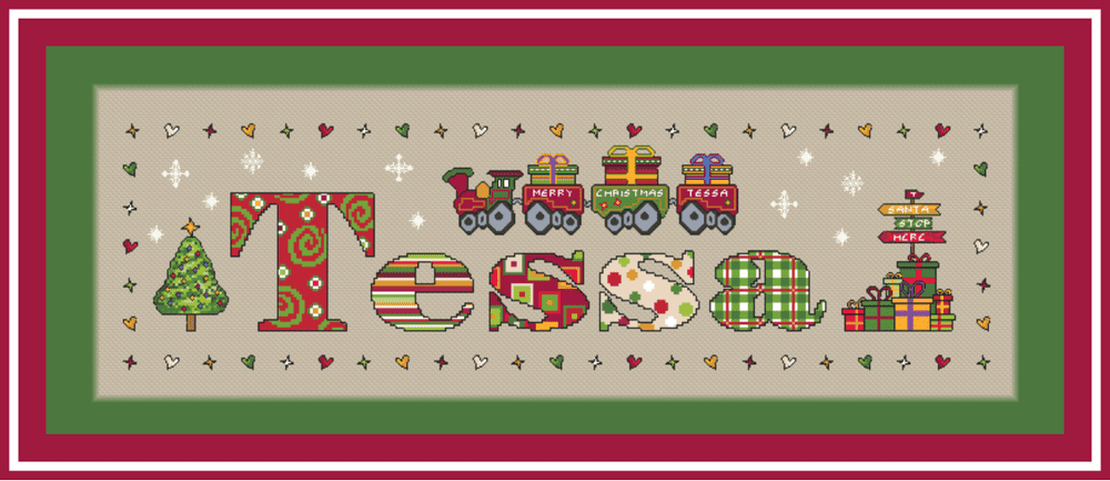 Christmas Train Nameplate