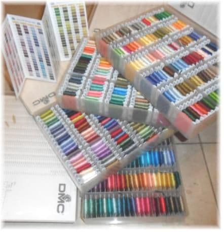 Complete Set 500 DMC Skeins With Storage