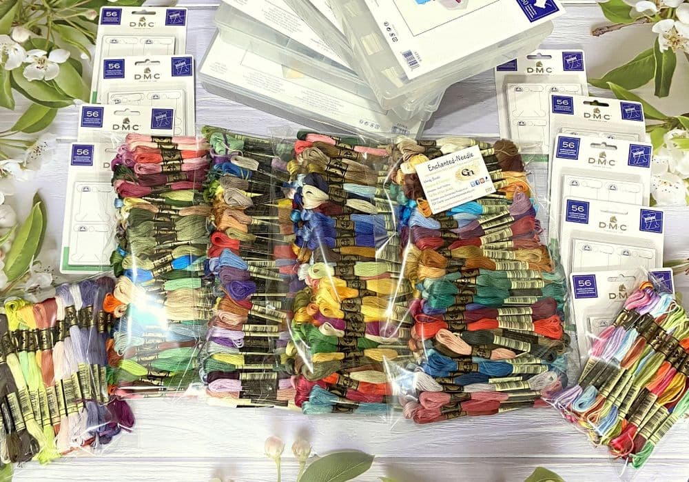 Complete Set 500 DMC Skeins With Storage