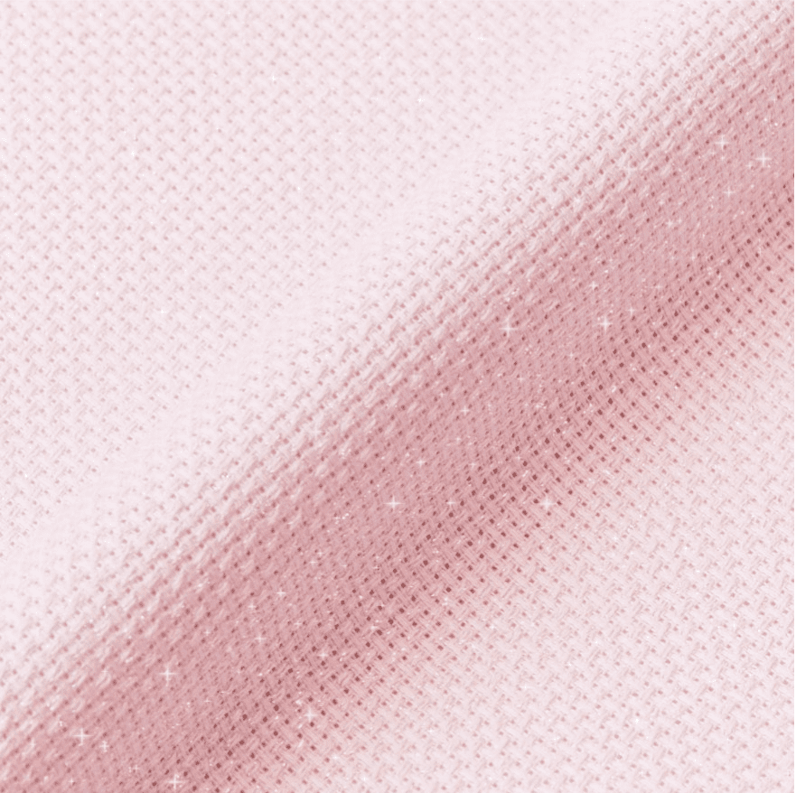 DMC 14 Ct Pink Iridescent Aida 25 x 25cm