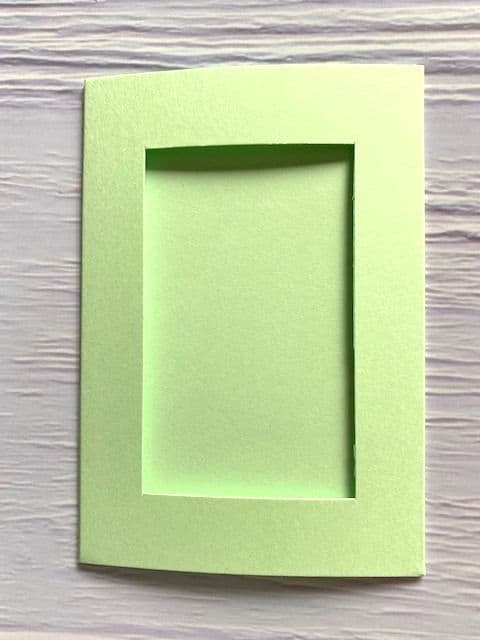 Mini Coloured Rectangle 2 Fold Aperture Card