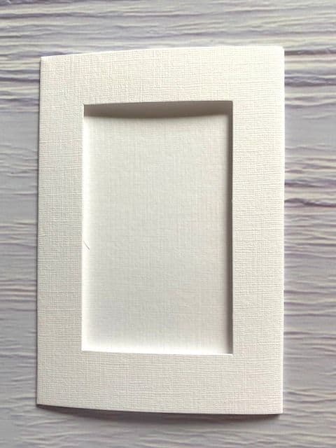 Mini Coloured Rectangle 2 Fold Aperture Card