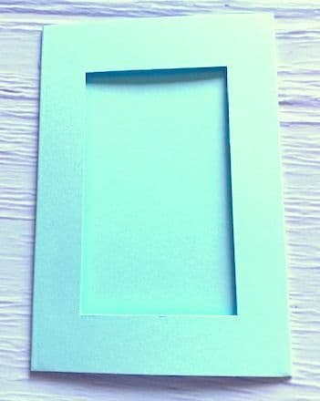 Mini Coloured Rectangle 2 Fold Aperture Card