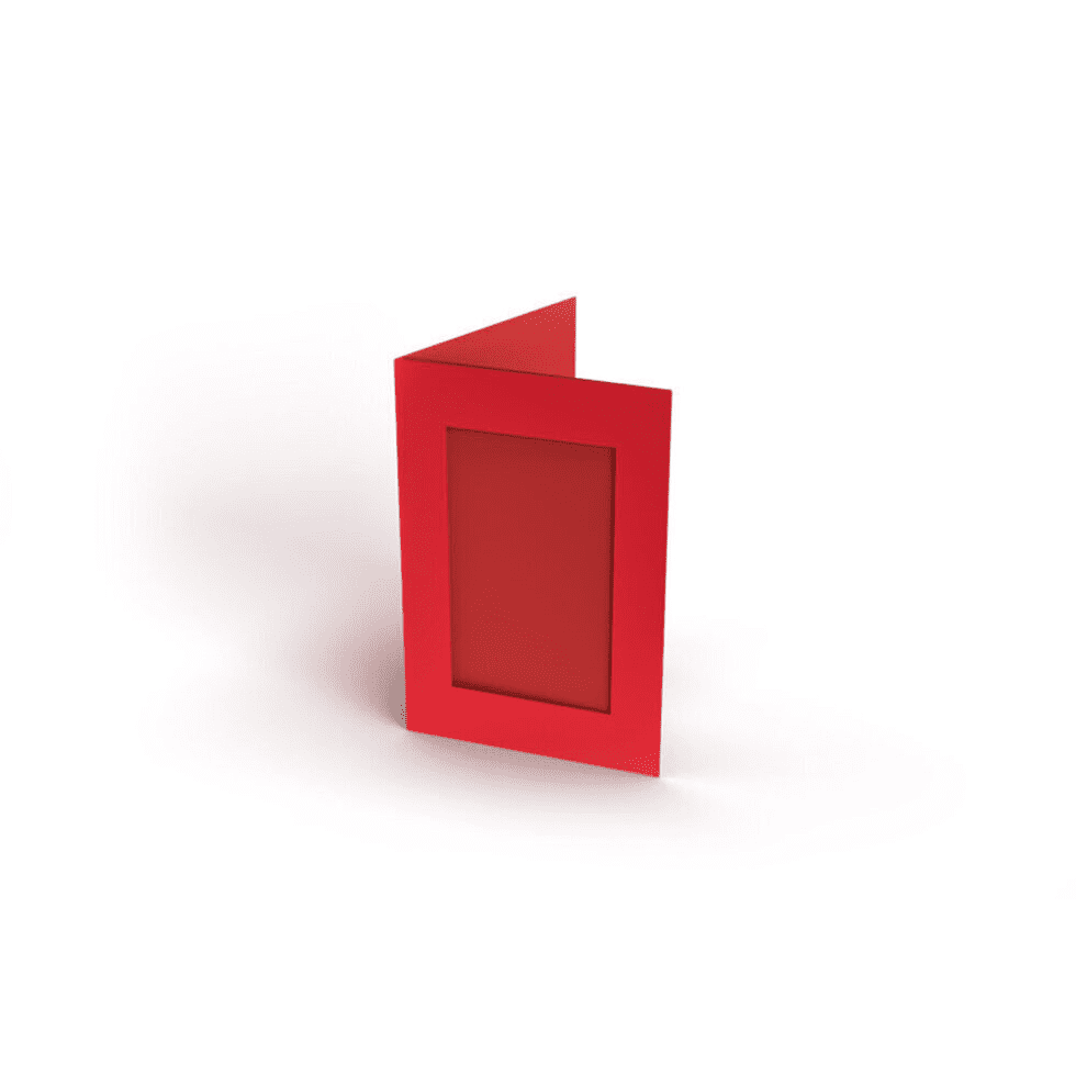 Mini Coloured Rectangle 2 Fold Aperture Card