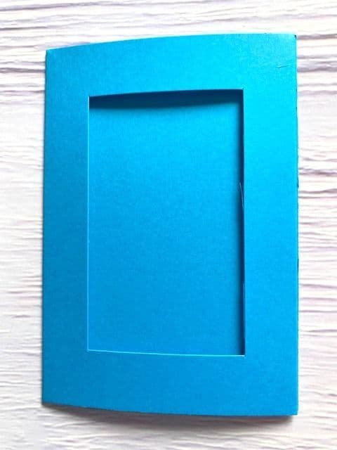 Mini Coloured Rectangle 2 Fold Aperture Card