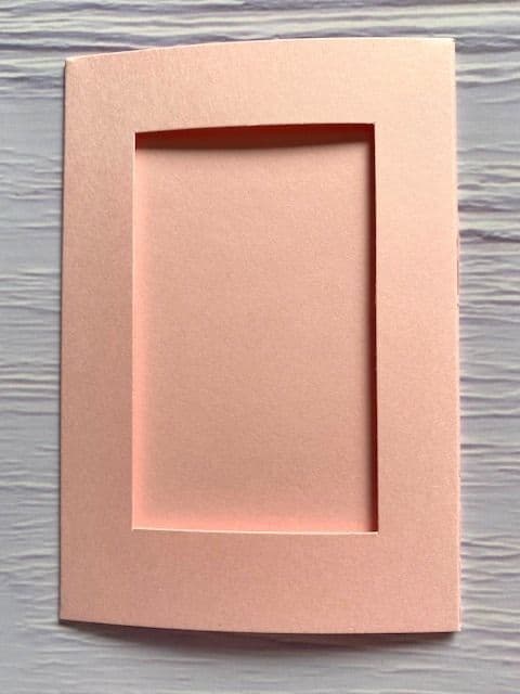 Mini Coloured Rectangle 2 Fold Aperture Card