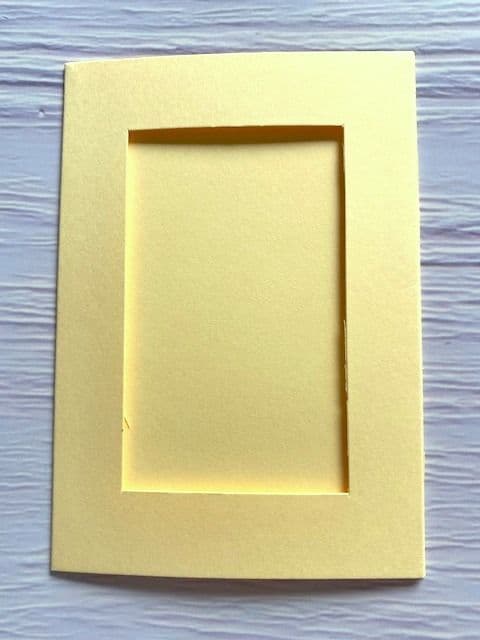 Mini Coloured Rectangle 2 Fold Aperture Card