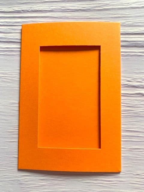 Mini Coloured Rectangle 2 Fold Aperture Card
